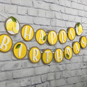Lemon Banner, Lemonade Stand Sign, Lemon Birthday Banner, Lemon Baby ...