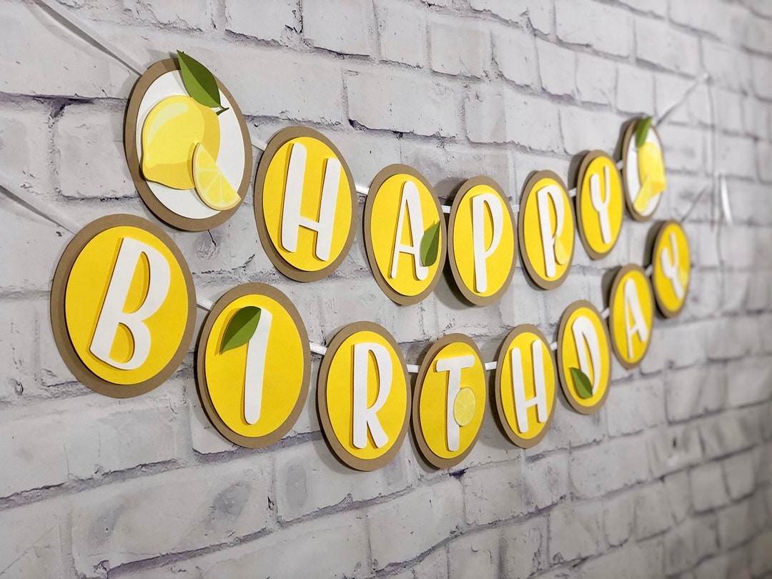 Lemon Banner, Lemonade Stand Sign, Lemon Birthday Banner, Lemon Baby ...