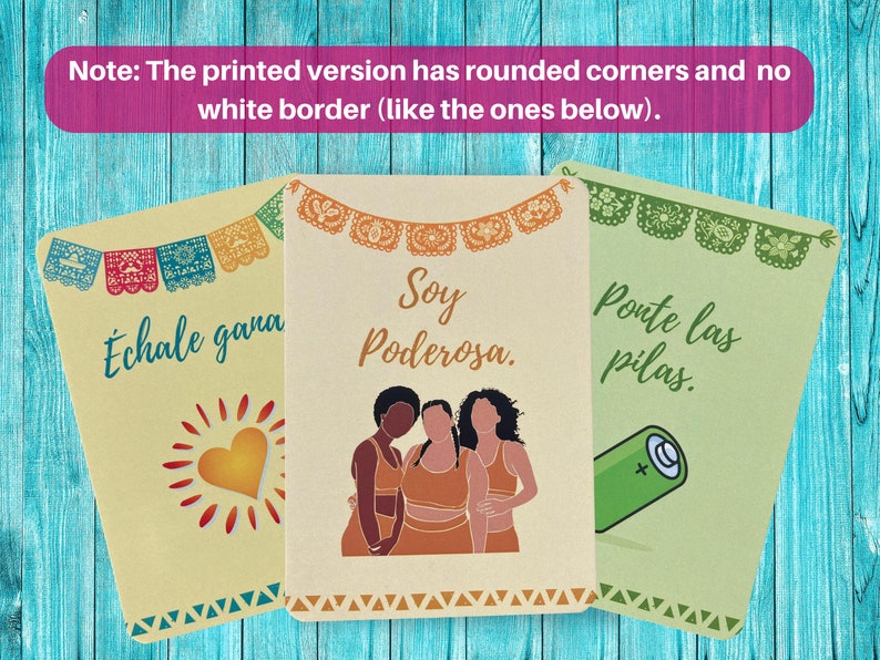 Latina Affirmation Card Deck (printed) - Etsy