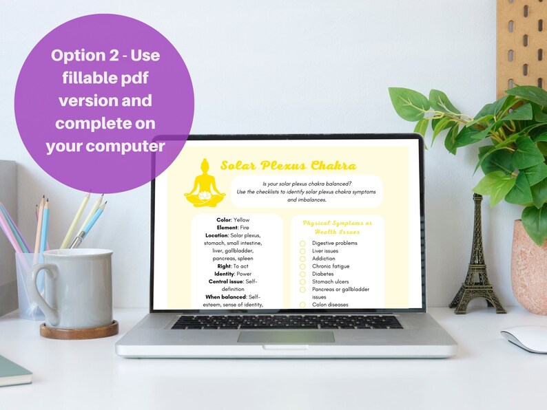 Chakra Balancing Worksheets, Printable and Fillable Pdfs - Etsy