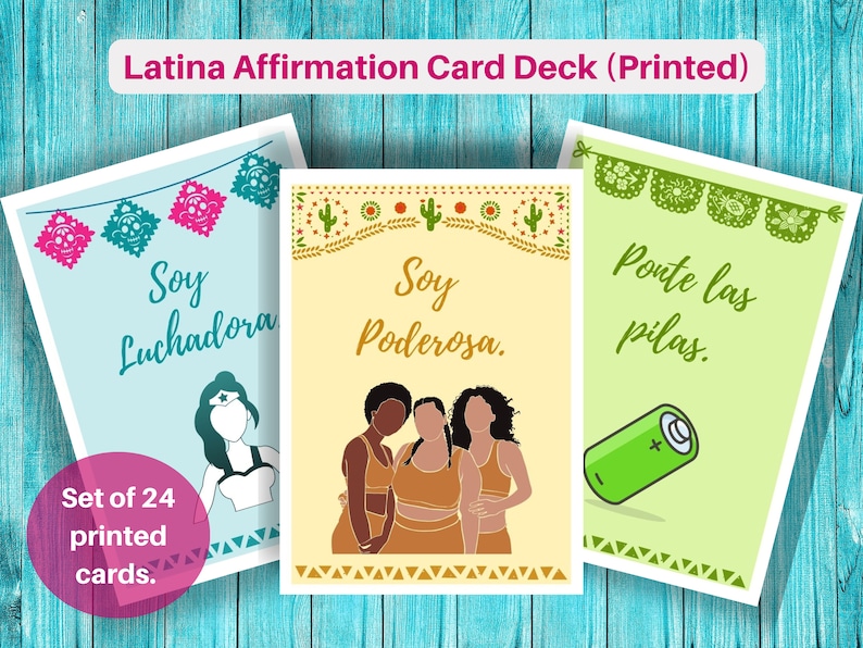 Latina Affirmation Card Deck (printed) - Etsy