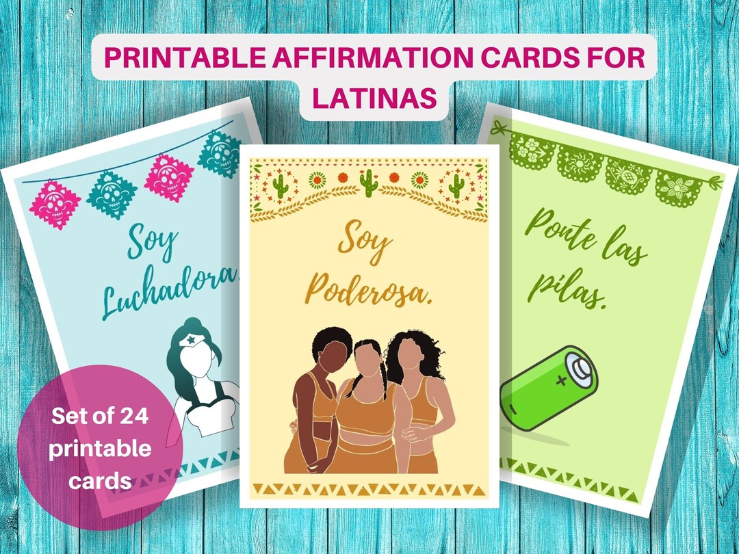 Affirmation Cards for Latinas - Etsy