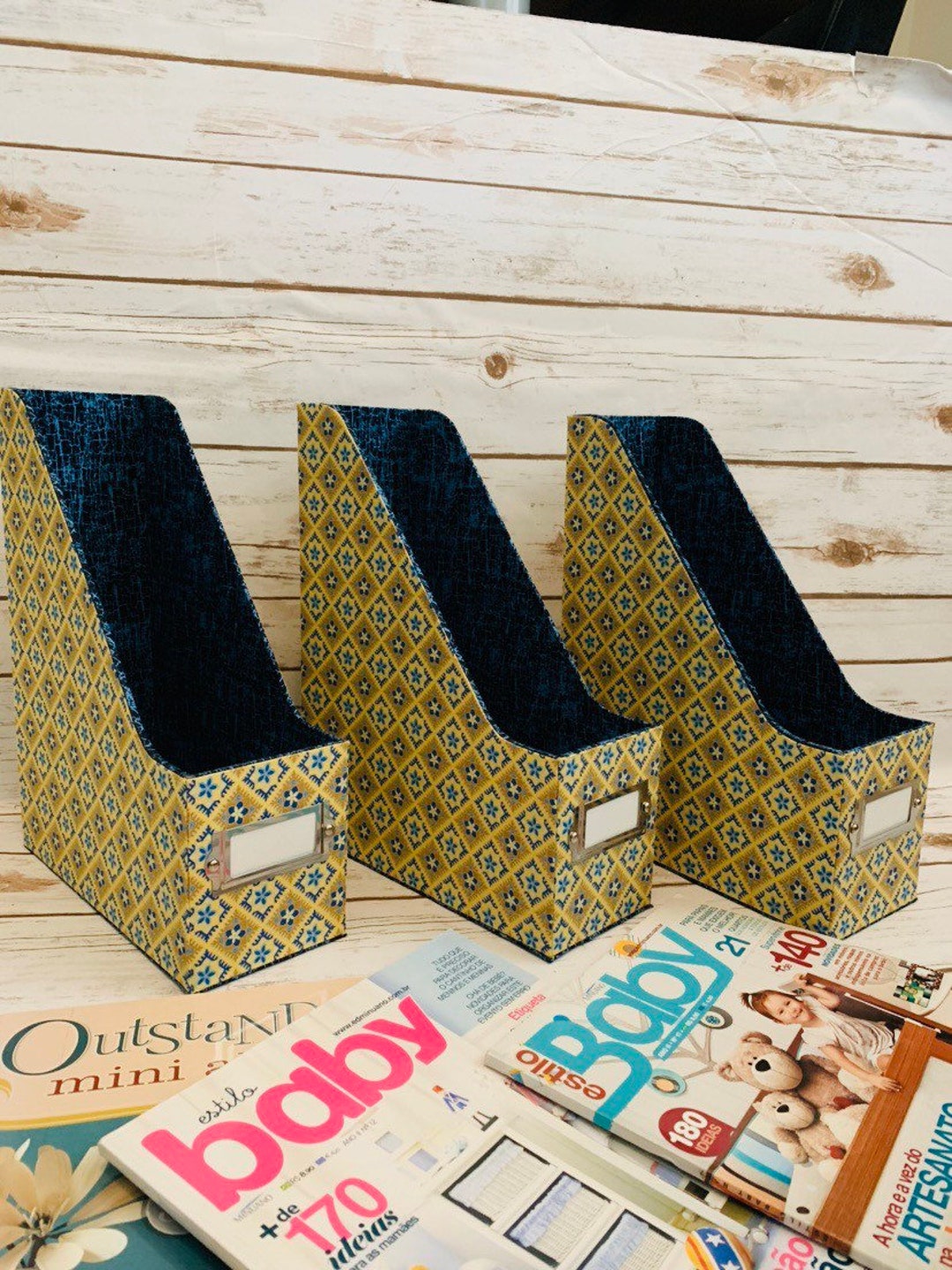 Magazine File Holder Magazine Holder File Holder Desk - Etsy