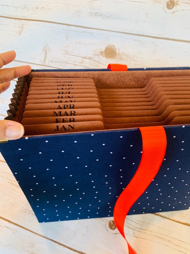 Monthly Expanding File Expandable accordion file Featured | Etsy