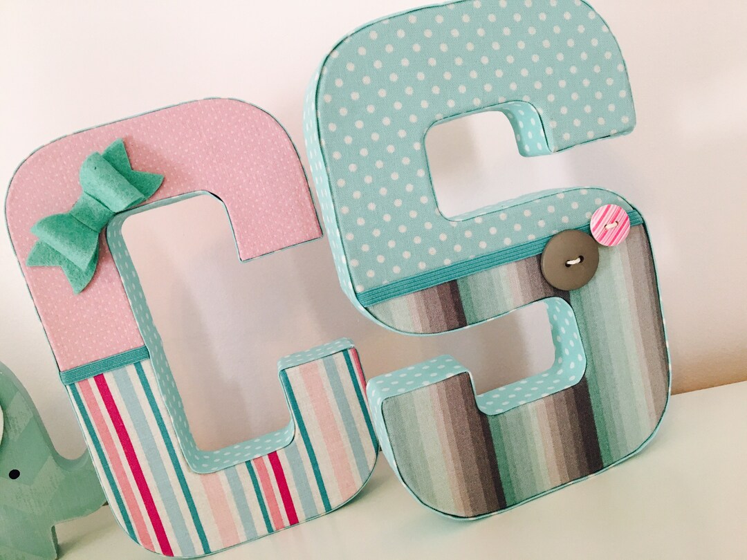 3D Letters , Fabric Letters, Stand up Letters, Party Decor, Nursery ...