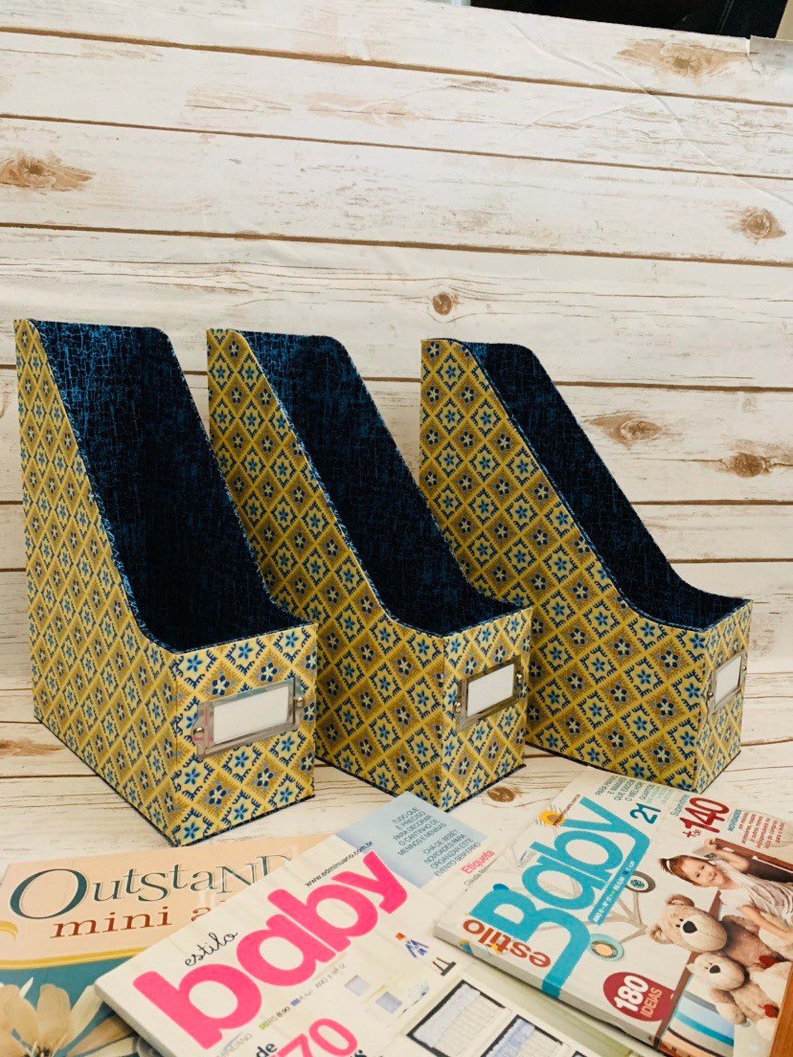 Magazine File Holder Magazine Holder File Holder Desk - Etsy