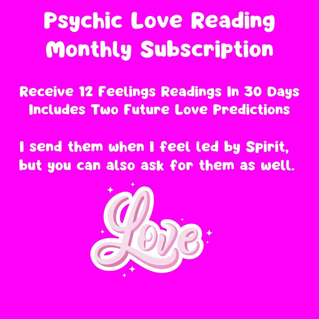 Psychic Hotline Monthly Subscription: 12 Feelings Readings + 2 Love ...