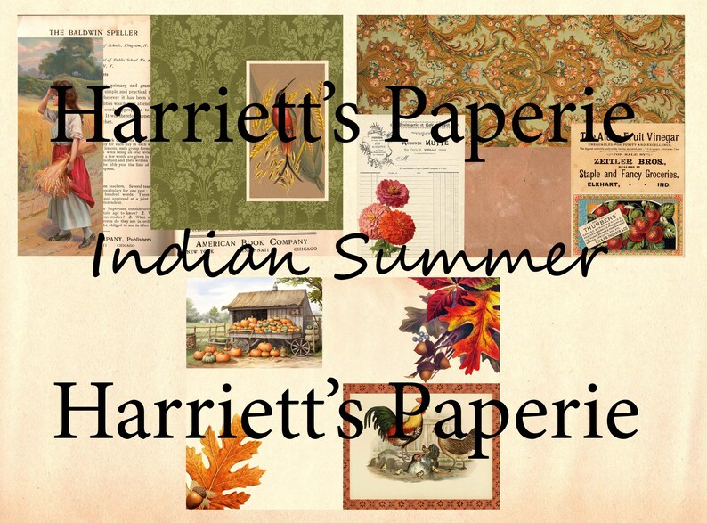 Indian Summer Junk Journal Papers Scrapbooking Digital Pages - Etsy