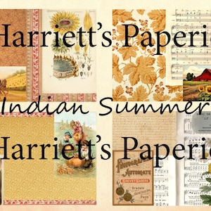 Indian Summer Junk Journal Papers Scrapbooking Digital Pages - Etsy