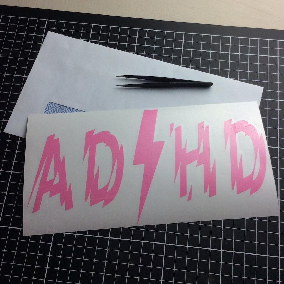 ADHD Car Decal Sticker - Etsy