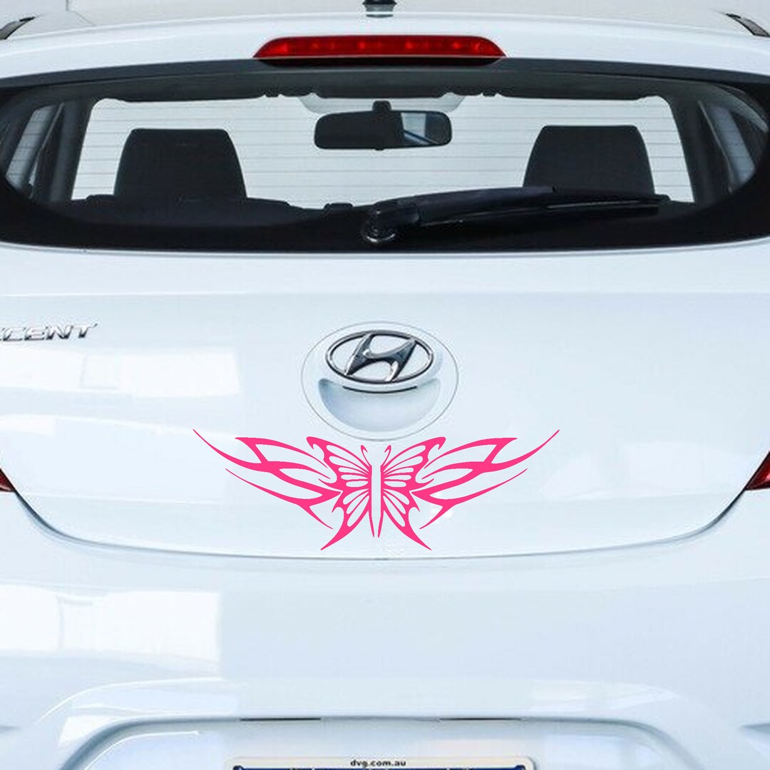 Butterfly Tattoo Bumper Sticker Car Tramp Stamp - Etsy