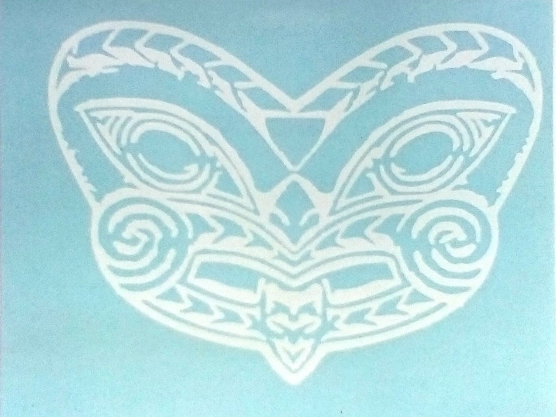 Maori MOKO Tattoo Design Cut Vinyl Decal. A5 Sized - Etsy