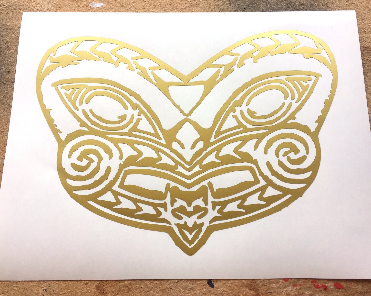 Maori MOKO Tattoo Design Cut Vinyl Decal. A5 Sized - Etsy