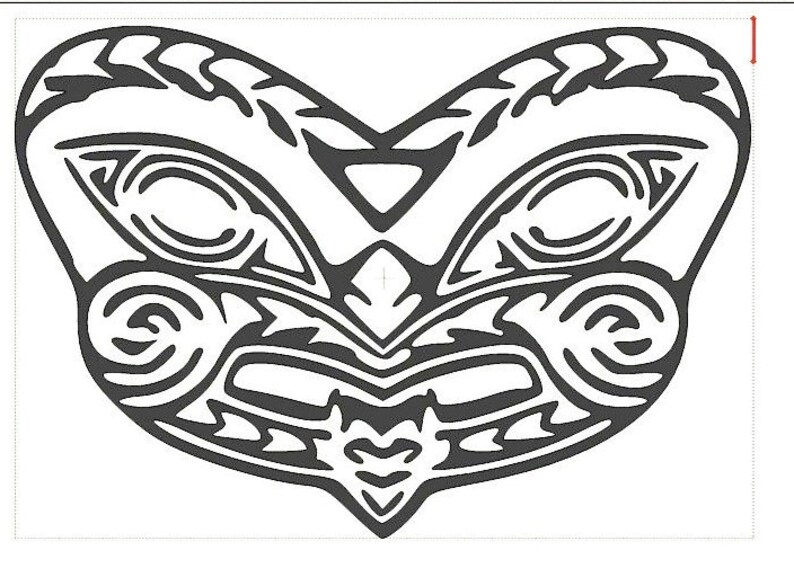 Maori MOKO Tattoo Design Cut Vinyl Decal. A5 Sized - Etsy
