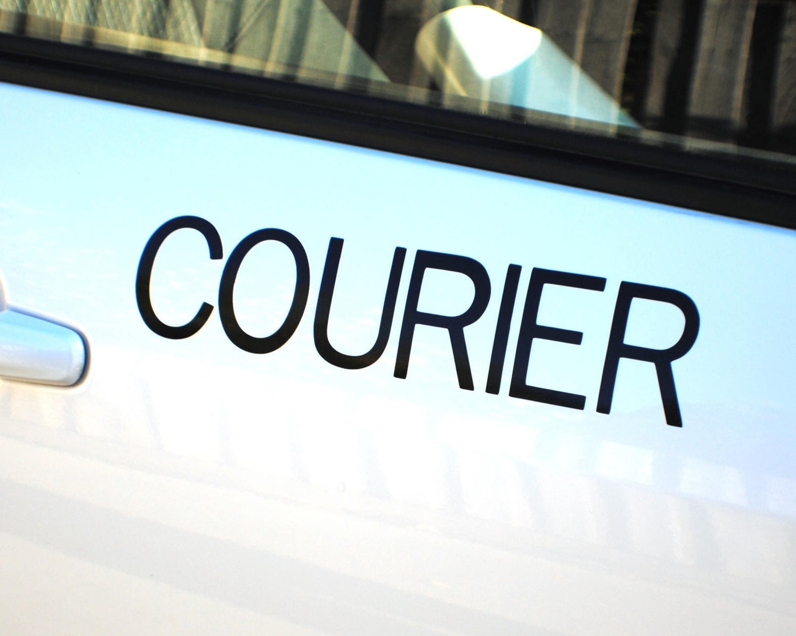 2pcs COURIER Decal Vinyl Sticker VIC Loading Zone Regulation Size - Etsy UK