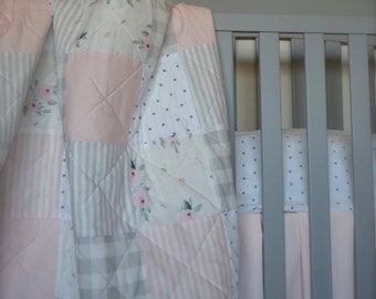 Pink Gray Bedding - Etsy