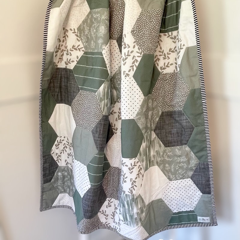 Green Baby Quilt - Etsy