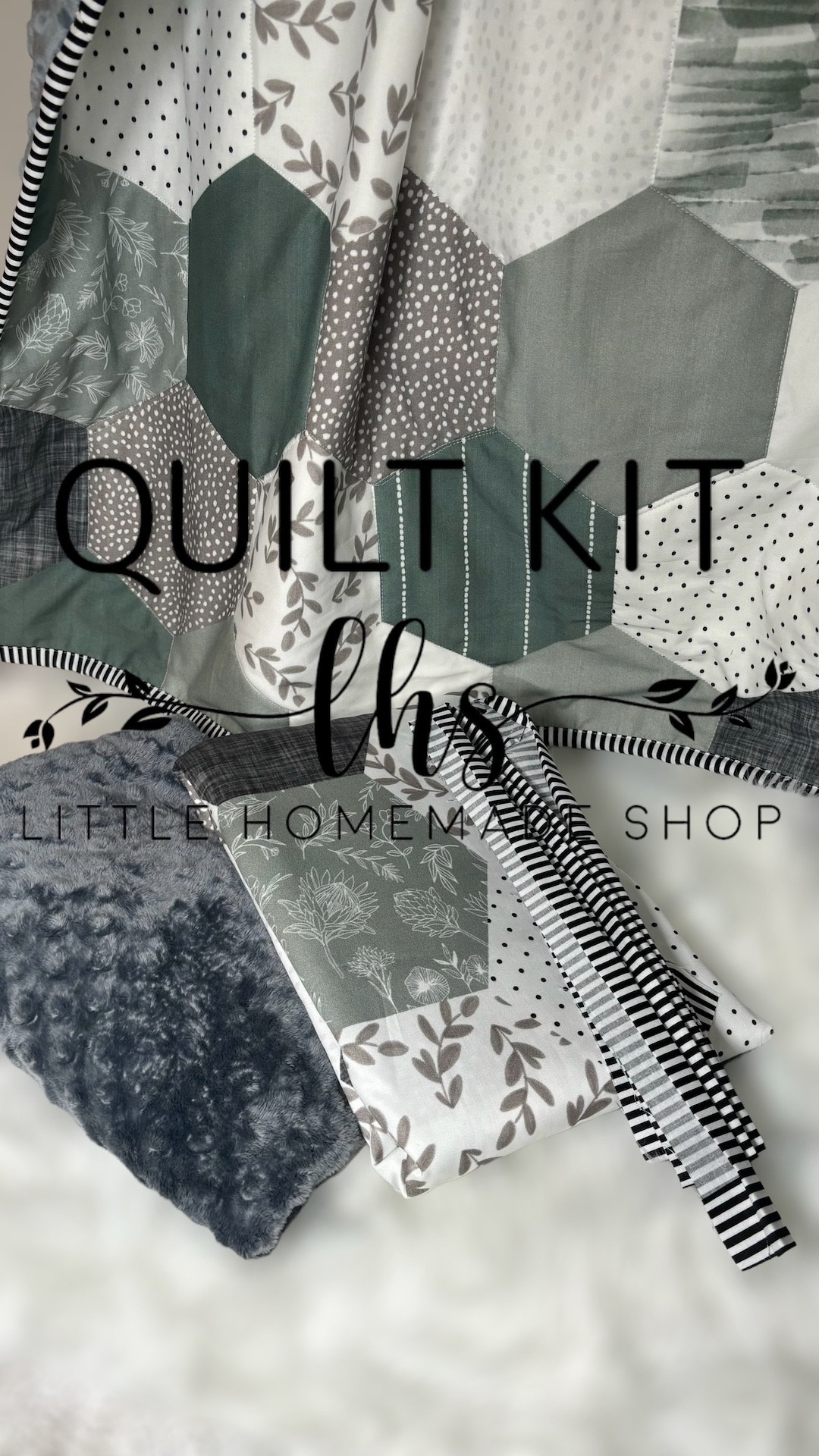 Cheater Quilt Kit: Minky Backing, Beginner DIY Quilt - Etsy