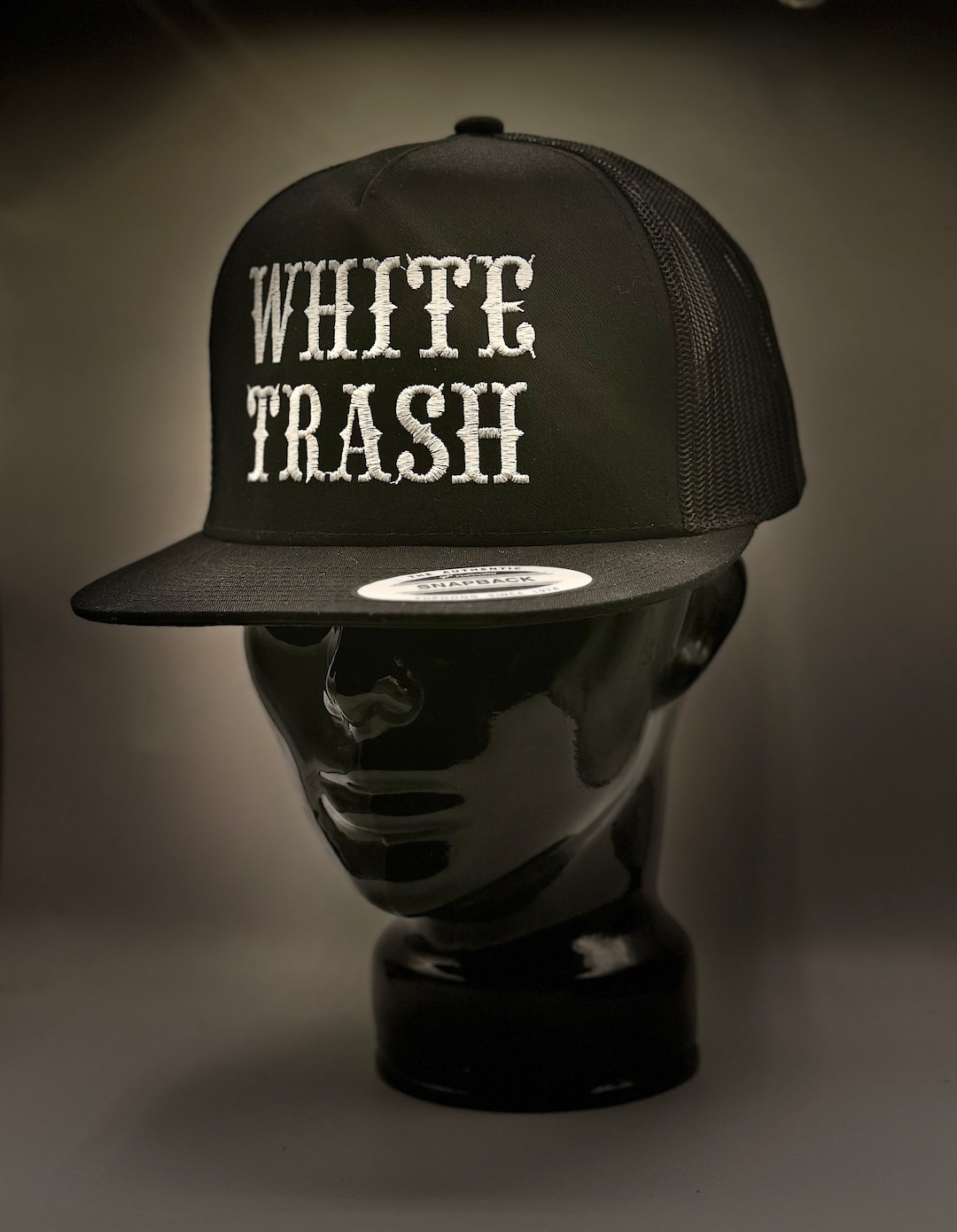 White Trash Cap Dad Gift Black Cap Trucker , Biker , Southern Roots - Etsy