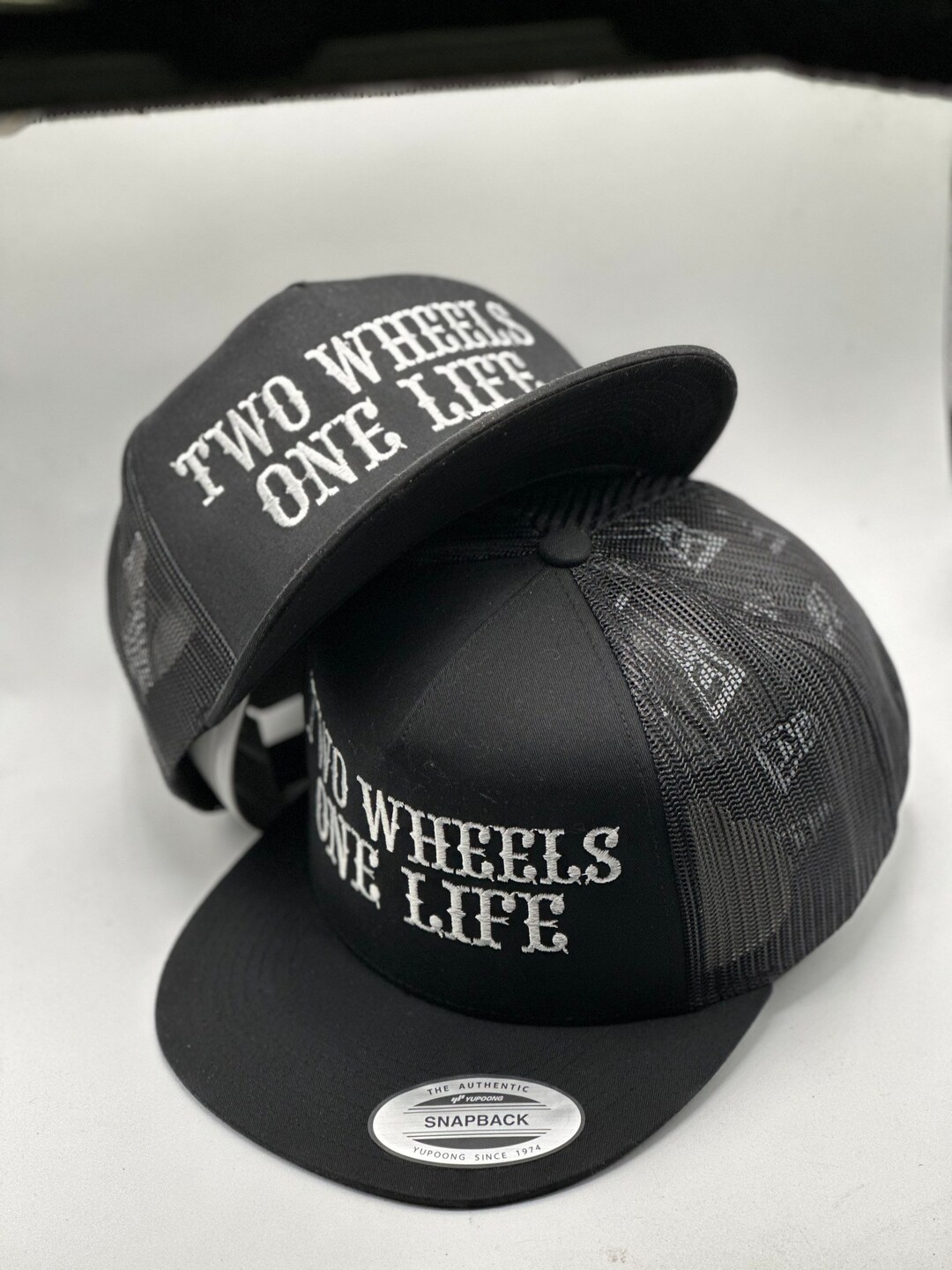 Harley Davidson Honda Triumph Cap Biker Vintage Letters Two Wheels One ...