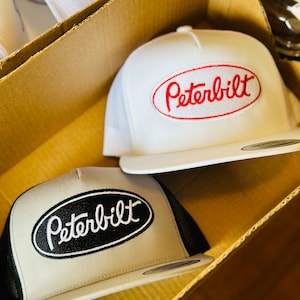 Peterbilt Diesel Trucker Hat Cap Flat Bill Embroidered for Mens Hat Baseball Cap Gorra - Etsy UK