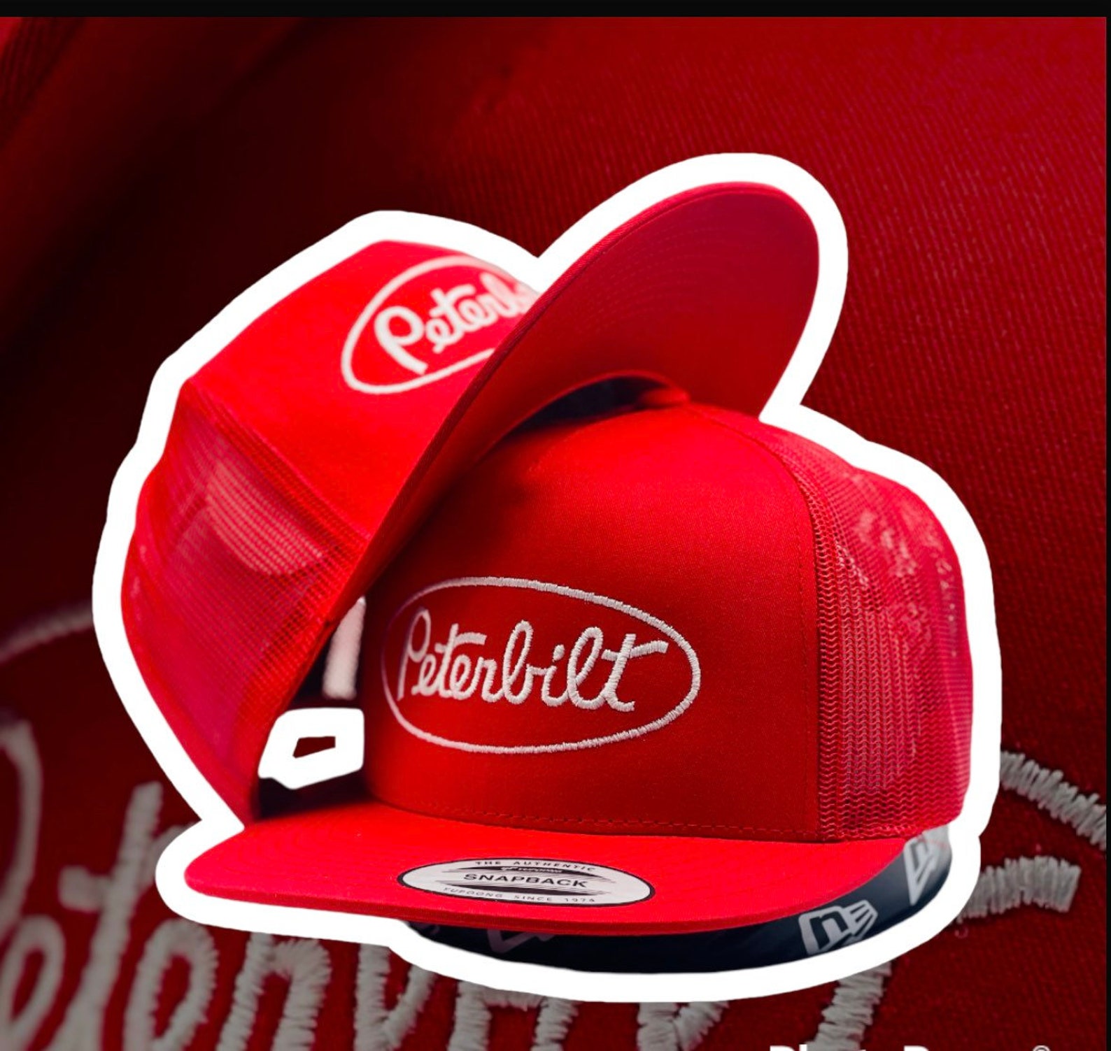 Peterbilt Diesel Trucker Hat Cap Flat Bill Embroidered for - Etsy