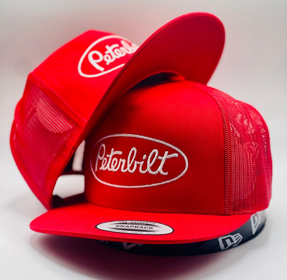 Peterbilt Diesel Trucker Hat Cap Flat Bill Embroidered for - Etsy