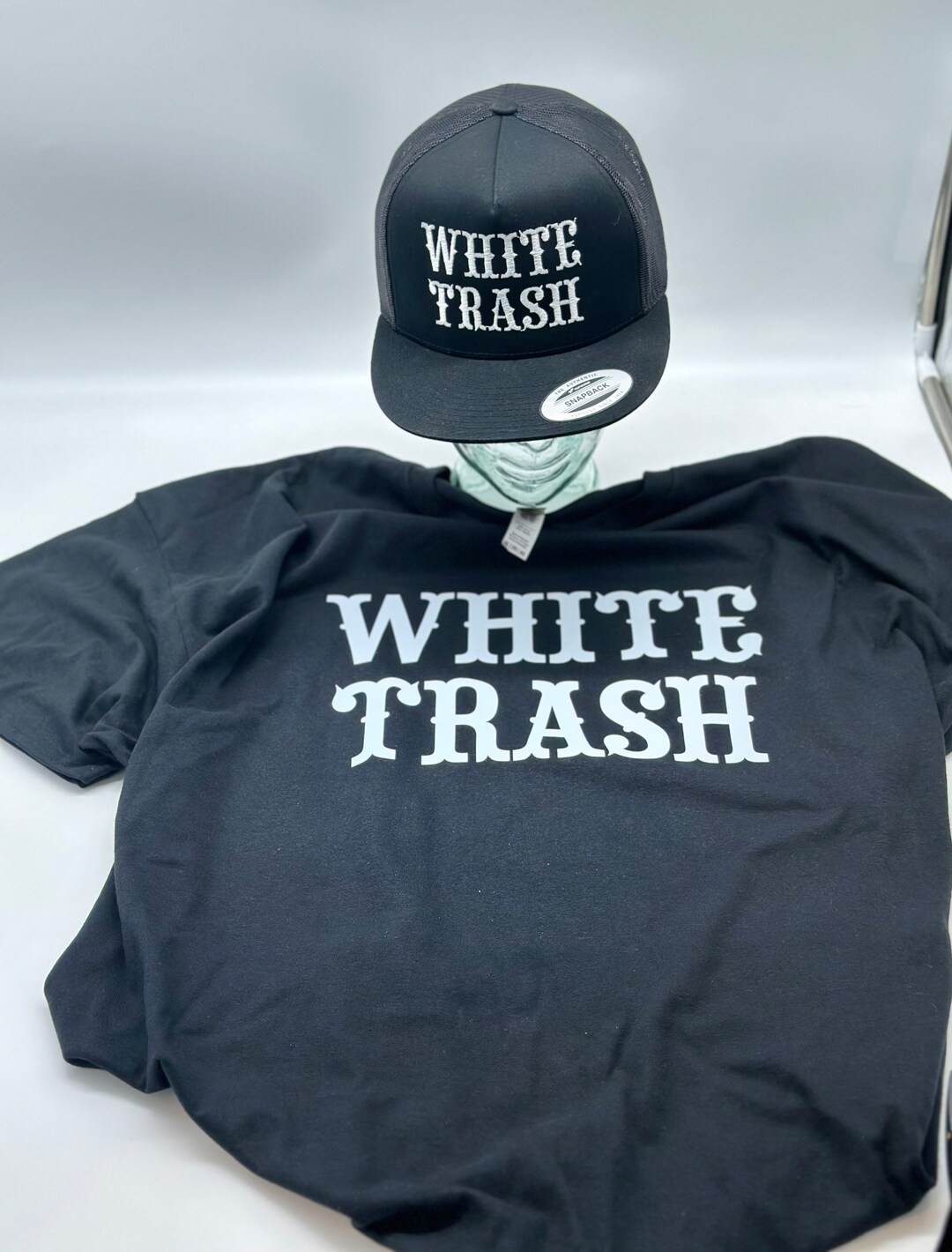 White Trash Cap Dad Gift Black Cap Trucker , Biker , Southern Roots T ...