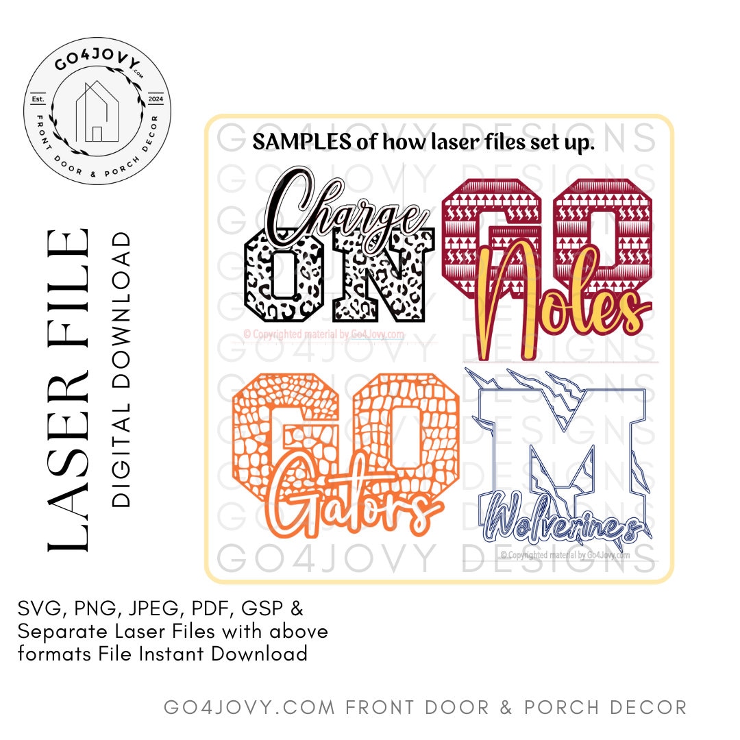 Go Gators SVG Digital Design File | Go Gators Football SVG | School ...