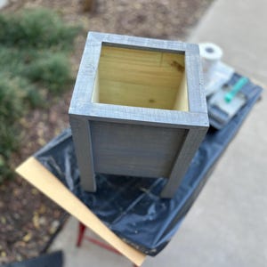 Handcrafted Pine Planter Box | Rustic Charm for Your Patio, Garden, or ...