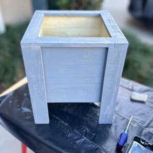 Handcrafted Pine Planter Box | Rustic Charm for Your Patio, Garden, or ...