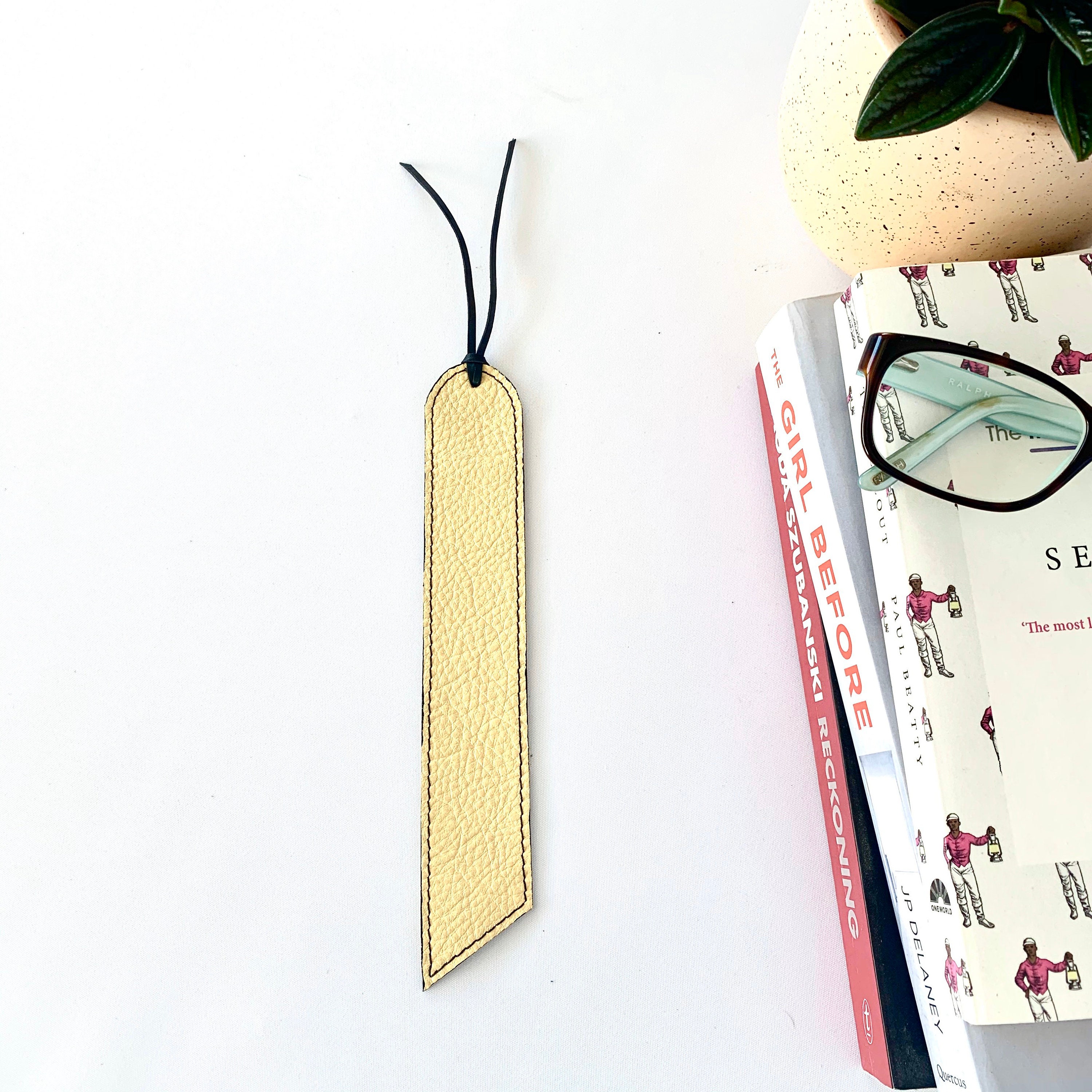Lain Leather Bookmark: Lemon - Etsy