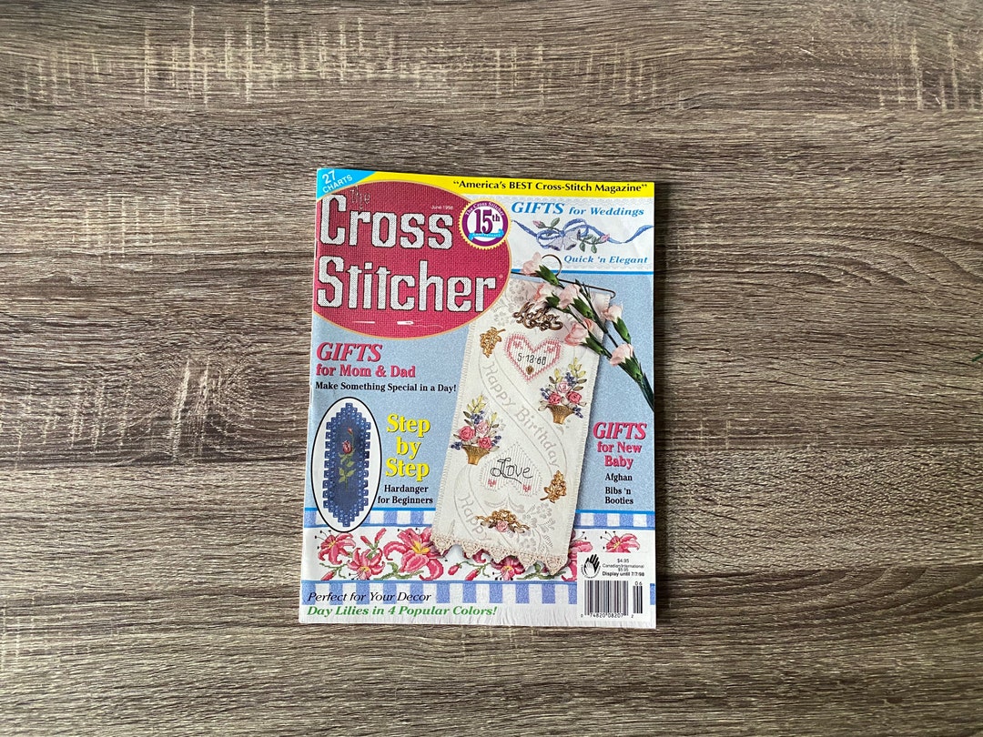The Cross Stitcher Magazine, Vintage Cross Stitch Patterns, 1998 - Etsy ...