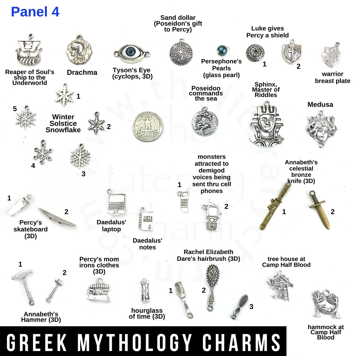 GREEK MYTHOLOGY Charms Greek Gods Demigods Goddesses Costume | Etsy