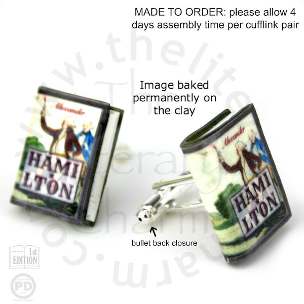 Book Cufflinks - Etsy