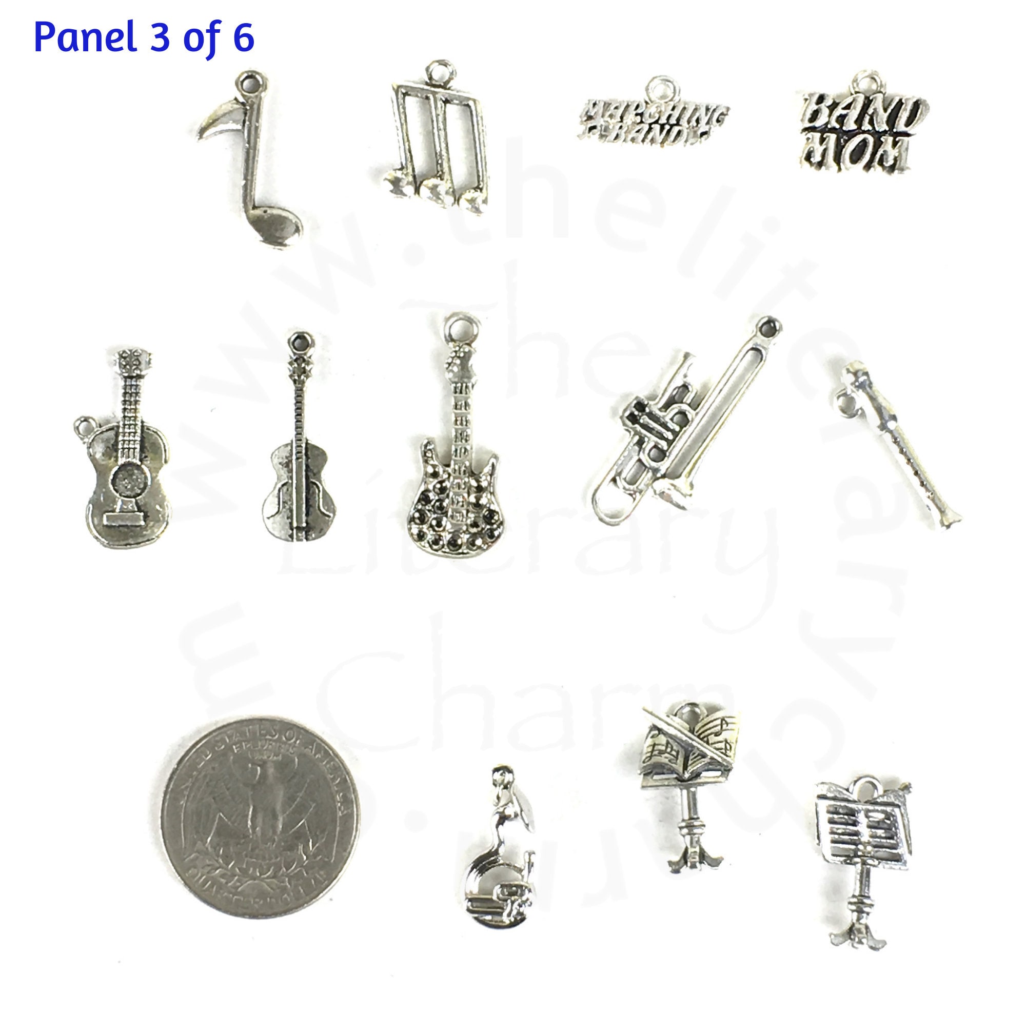 MUSICAL INSTRUMENT CHARMS Marching Band Charms Orchestra | Etsy
