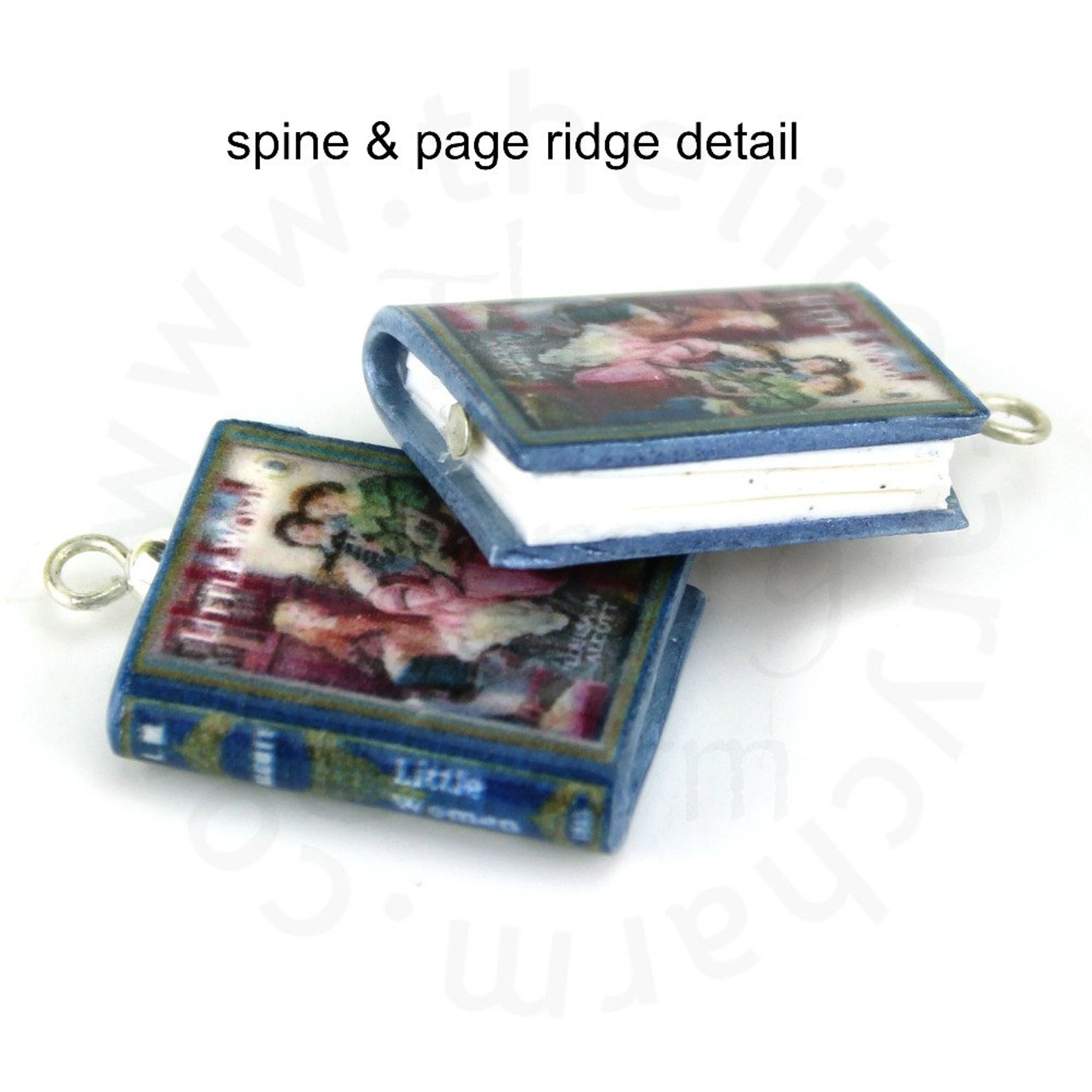 LITTLE WOMEN Louisa May Alcott Clay Mini Book Pendant - Etsy