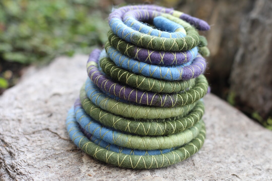 Fairy Garden Custom Length Felted Spiralock - Etsy Hong Kong