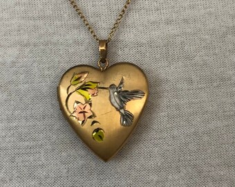 Hummingbird Locket - Etsy