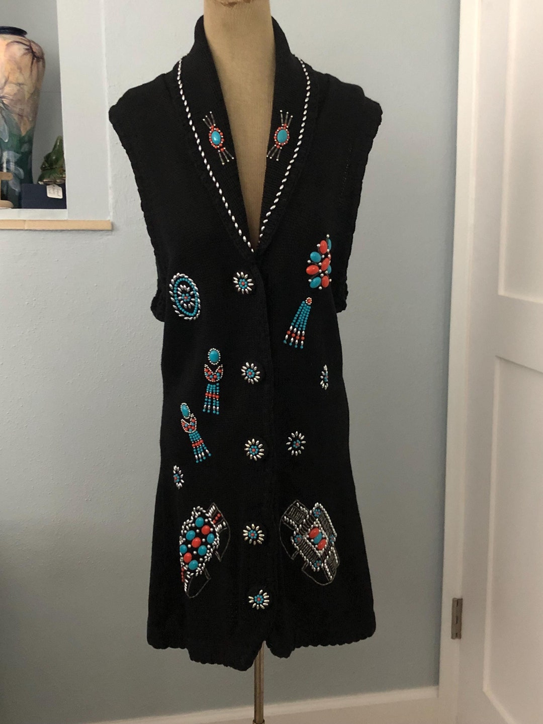 Vintage 80s Victoria Jones Native American Beaded Indian Jewelry ...