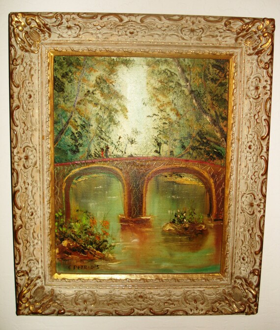 Vintage Gaston Petridis Original Oil Painting in a beautiful | Etsy