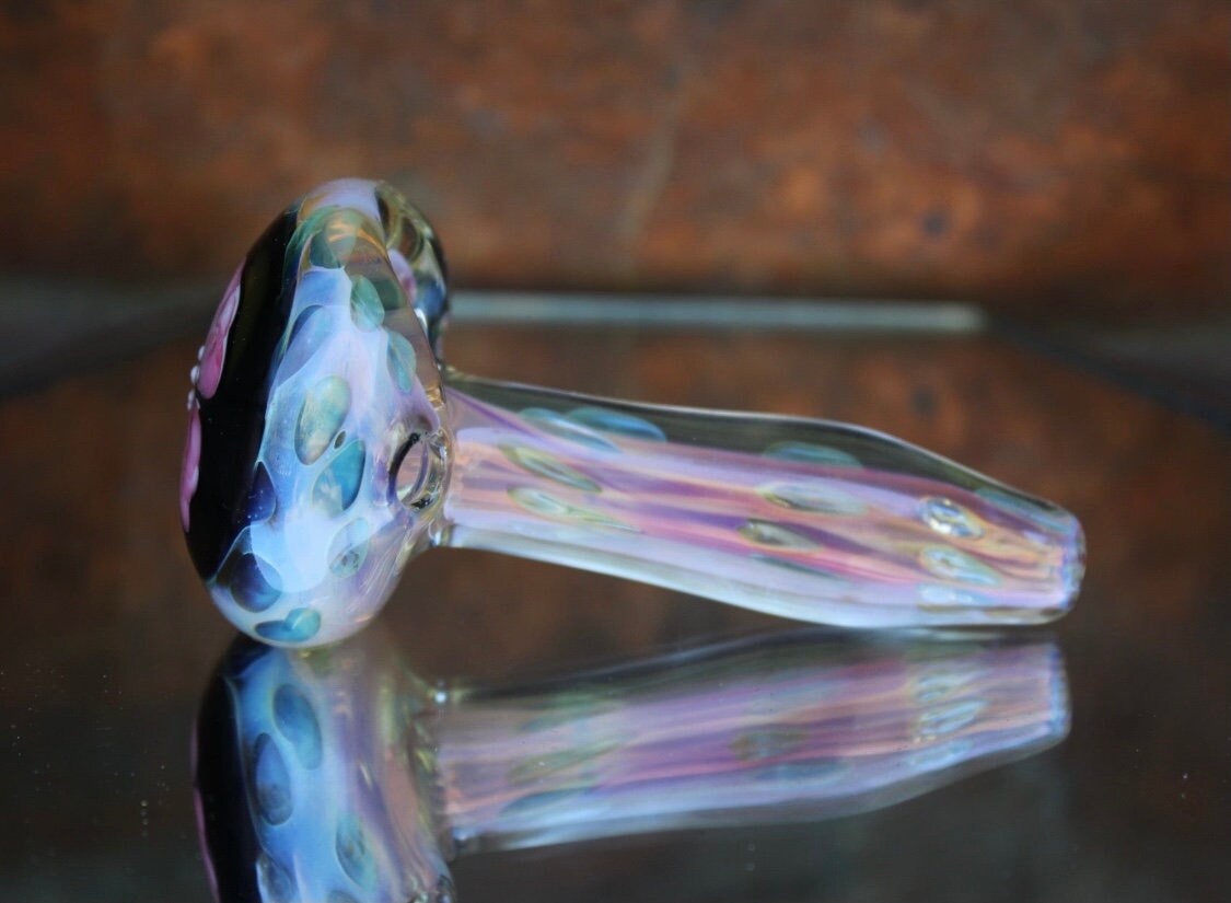 Peach Blossom Color Changing Glass Pipe - Etsy