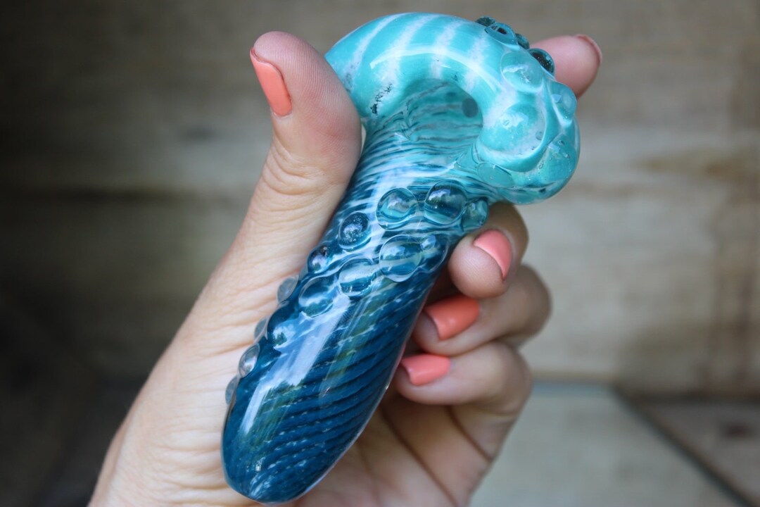 Mermaid Series Ocean Tide Glass Pipe - Etsy