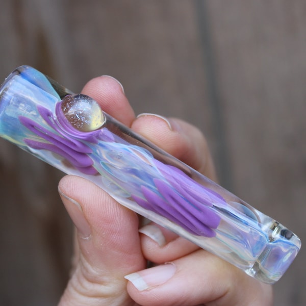 Purple Glass Pipe - Etsy
