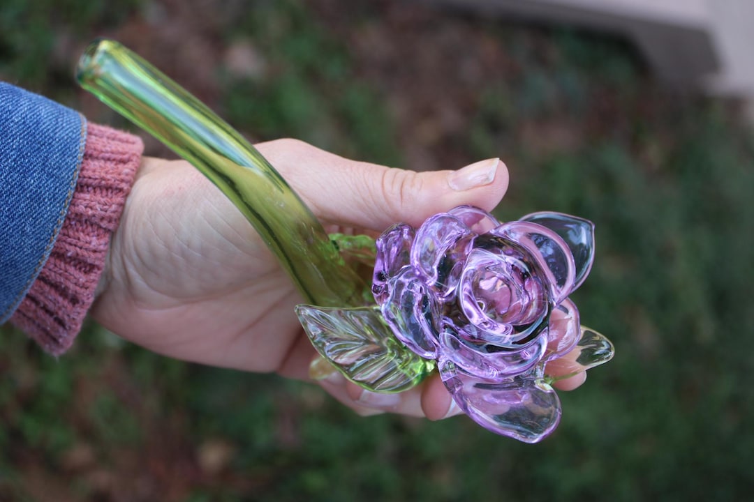 Sculpted Rose Glass Sherlock Art Pipe - Etsy