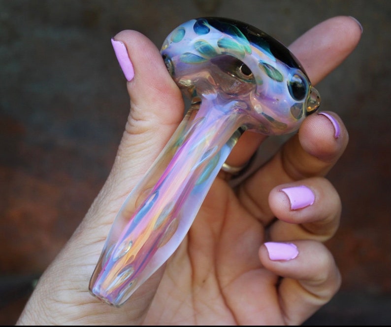 Peach Blossom Color Changing Glass Pipe - Etsy