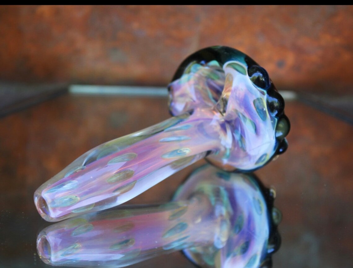 Peach Blossom Color Changing Glass Pipe - Etsy