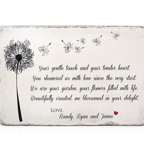 Memorial Stone With Your Custom Words. Indoor/outdoor. 6x9x2 - Etsy