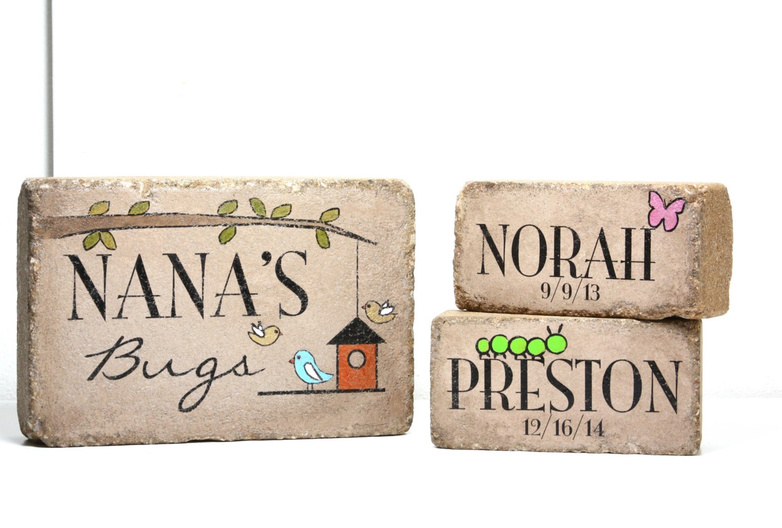 Custom Garden Stone WITH NAMES. 6x9 Personalized Grandma's | Etsy