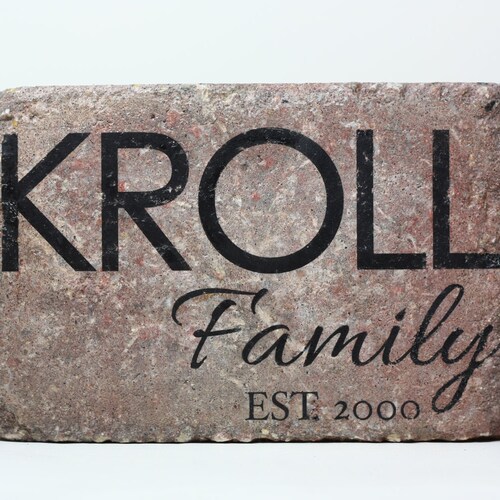 Last Name Garden Stone Front Porch Decor Family - Etsy